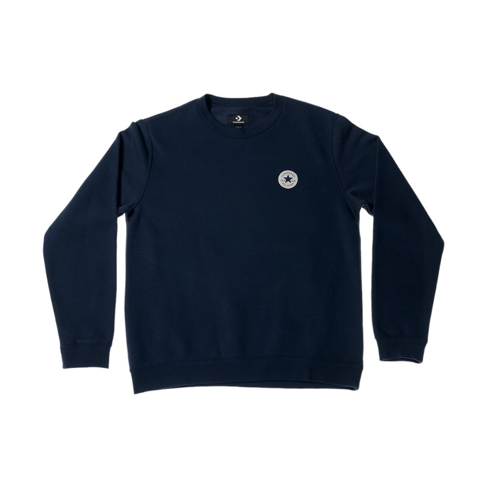 Converse SUDADERA CONVERSE CORE CHUCK PATCH CREW BB NEGRO 10027000 A01 HOODIE Correos Market